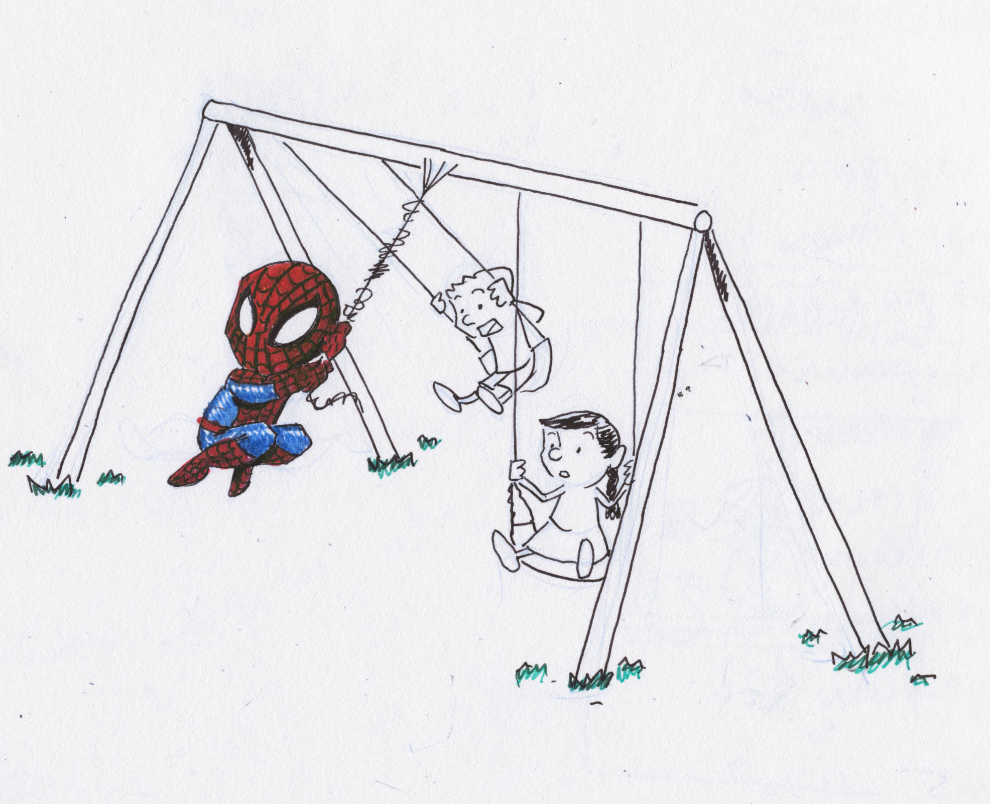 BFF Spider-Man & The Kids Comic Ceiling